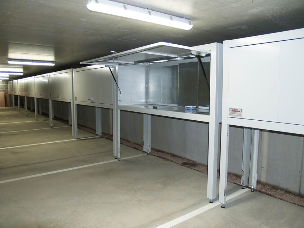 Storage units for multi dwelling carparks | Space Commander